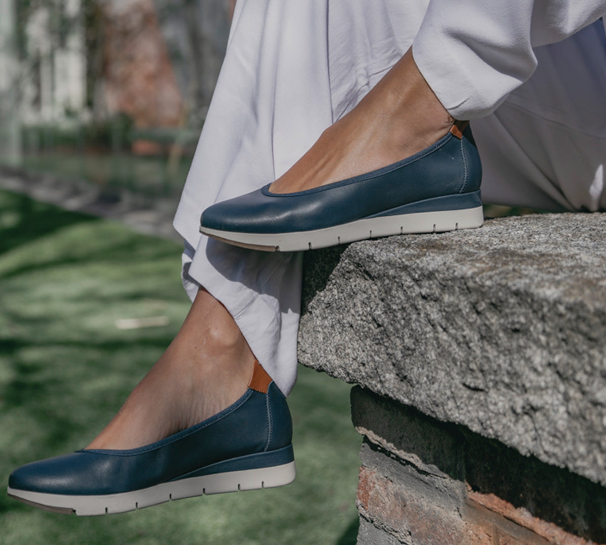 Promenade Navy – Menina Step | Handmade in Spain